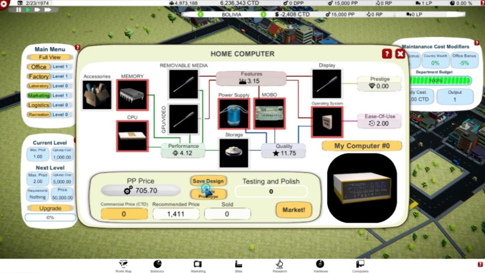 The Interesting First Impressions of Computer Tycoon – Ambigamingcorner